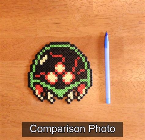 Metroid Nes Perler Bead Sprite 8 Bit Pixel Art Retro Wall Art And Gamer