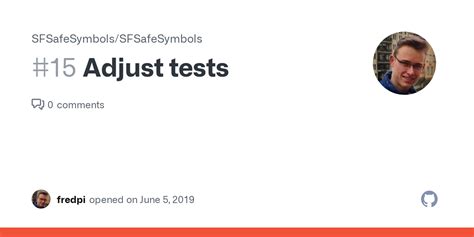Adjust Tests · Issue 15 · Sfsafesymbolssfsafesymbols · Github