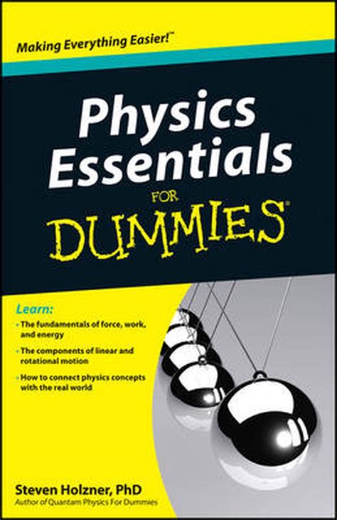 Physics Essentials For Dummies By Steven Holzner Paperback