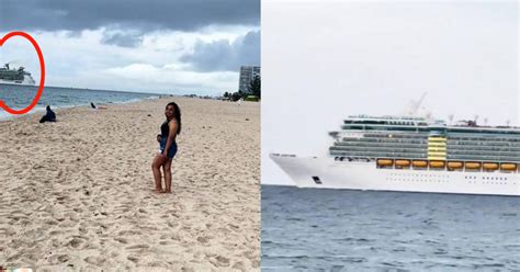 Crucero Deja A Pasajera Y Ella Se Da Cuenta Al Verlo Navegar Desde La Playa Dan Ganas De