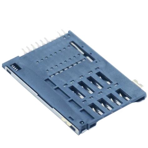 Buy Smt Push Push Type 8 Pin Sim Card Connector From ShenZhen XinNanTian Technology CO LTD
