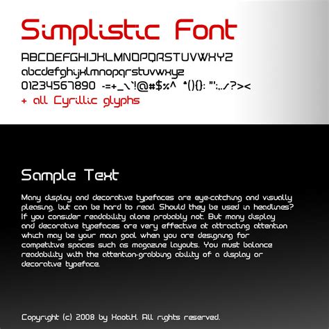 Simplistic Font By Xa0tik On Deviantart