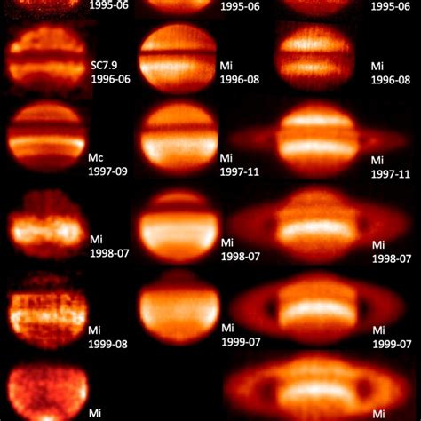 Observations Of Saturn From Vlt Visir Marked With V Keck Lws Marked Download Scientific