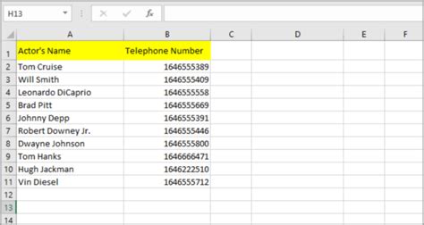Formatting Phone Numbers In Excel