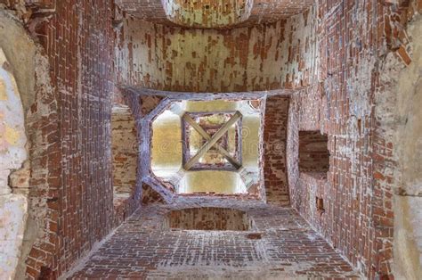 Interior Interior Of An Abandoned Red Brick Building Abandoned Church