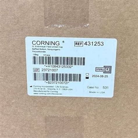 Corning Erlenmeyer Flask 3l With Vent Cap Baffled — Life Sciences Trading