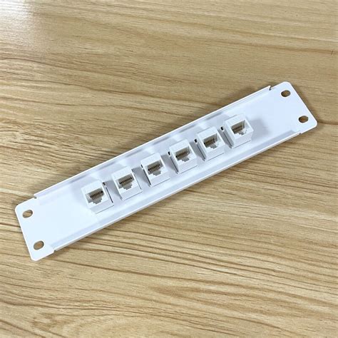 Cat6 6 Port Shielded Patch Panel Rj45 10g Ready Metal Housing Color