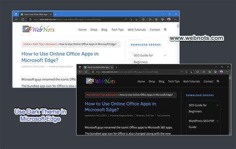 如何在microsoft Edge中使用深色主题 Infoxiao