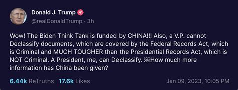 Late Night Trumps Date Stamped Eastern Rtruthsocialwatch