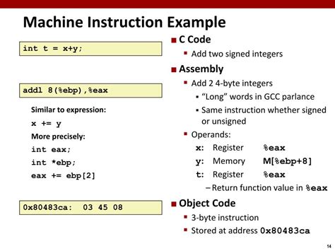 ppt machine level programming i basics computer systems organization