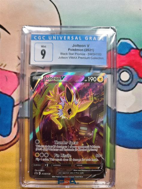 Jolteon V Pokemon 2021 Black Star Promos Swsh183 Jolteon Vmax Prem