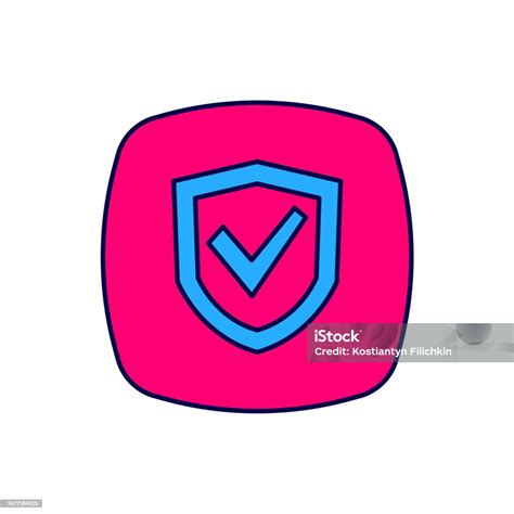 Contour Rempli Icône Bouclier Isolée Sur Fond Blanc Concept Dassurance