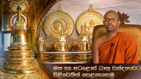 මහ සෑ අටළොස් ධාතු වන්දනා පූජ්‍යපාද දීගොඩ ධම්මදස්සි ස්වාමීන් වහන්සේ Youtube