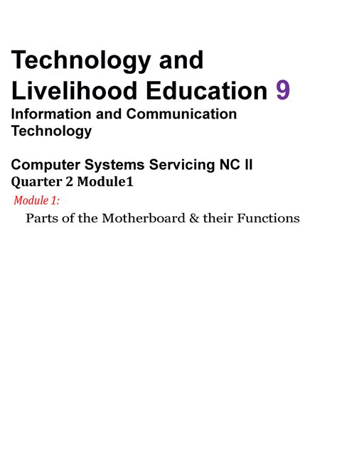 Tle Css G10 Q4 M4 Jnjajikk Jjwj Is Jsb Wjkw Technology And