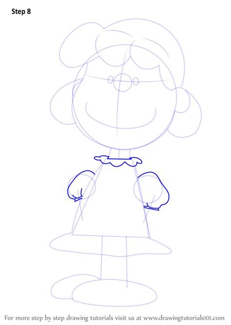 Learn How To Draw Lucy From The Peanuts Movie The Peanuts Movie Step By Step Drawing