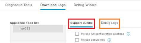 Collect Support Bundle On The Identity Services Engine Cisco