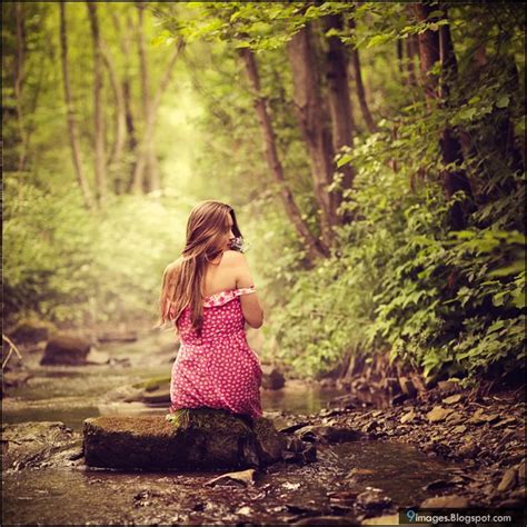 Girl Alone Sexy Forest Cute Trees Beautiful