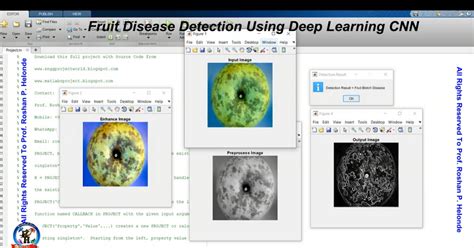 Fruit Disease Detection Using Deep Learning Cnn Matlab Project With
