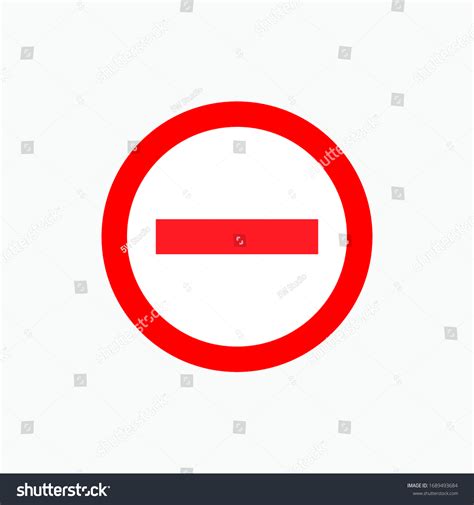 Prohibition Symbol Forbidden Sign Stop Symbol Stock Vector Royalty