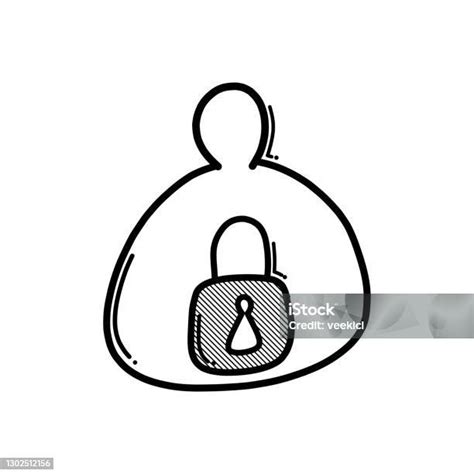 사용자 로그인 낙서 벡터 아이콘입니다 그리기 스케치 일러스트레이션 손 그린 선 Eps10 그리기에 대한 스톡 벡터 아트 및 기타 이미지 그리기 낙서 드로잉 로그인