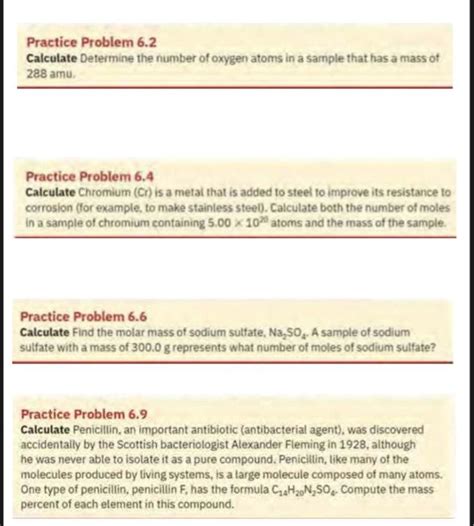 Solved Practice Problem Calculate Determine The Number Chegg Com