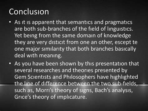 Semantics And Pragmatics 1 Pptx Science