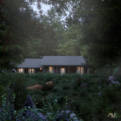 Forest House Practice Render Project Evermotion