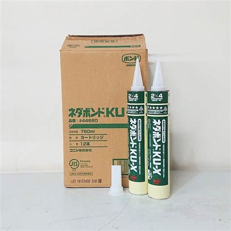 【未使用】《z09408》konishi コニシ ネダボンド 44660 ウレタン樹脂系接着剤 Ku X 760ml ×12本 2×4