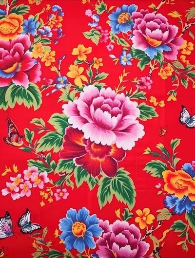 东北花棉袄背景花卉设计背景图片免费下载 海报banner 高清大图 千库网 图片编号6618215