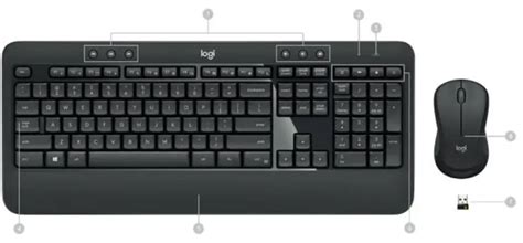 Logitech Mk540 Advanced Wireless Keyboard And Mouse Combo User Guide