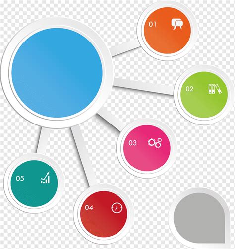 متعدد الألوان الرسم البياني جولة التوضيح ، مخطط دائري رقم Infographic