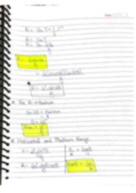 SOLUTION Projectile Motion Class 11 Handwritten Physics Notes Studypool