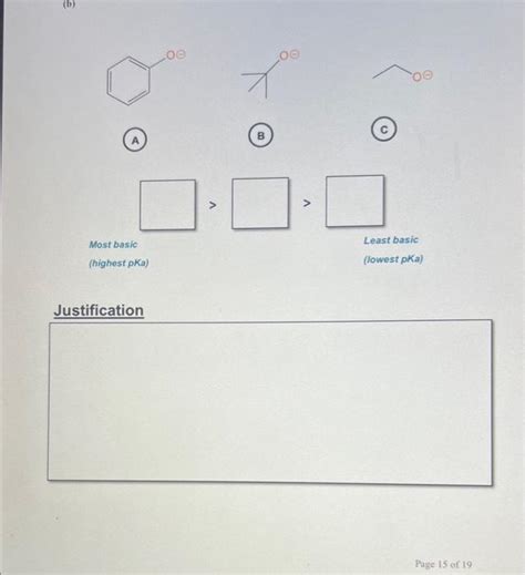 Solved A B C Least Basic Most Basic Lowest Pka Highest