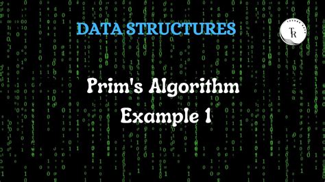Lecture Prim S Algorithm Example YouTube