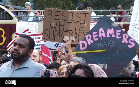 New York New York Usa 5th Sep 2017 Daca Protest In Foley Square