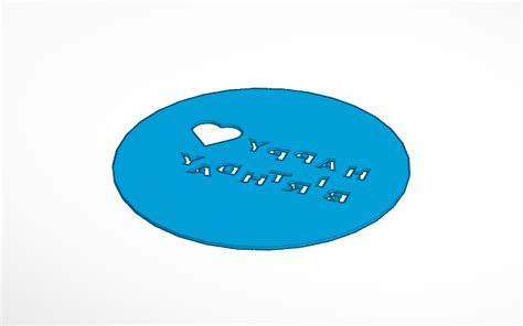 3d Design Coffe Sign Tinkercad