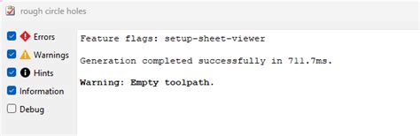 solved adaptive clearing will not generate toolpath for hole pocket