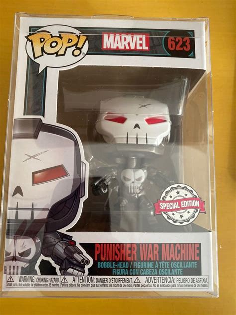 Pinbacks Bobbles Lunchboxes Collectibles Art Funko POP Marvel Heroes Vinyl PUNISHER WAR