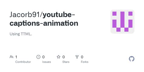 Github Jacorb91youtube Captions Animation Using Ttml
