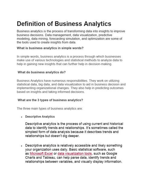 Unit 1 Pdf Analytics Predictive Analytics