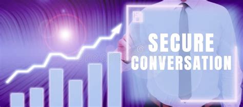 Handwriting Text Secure Conversation Business Concept Secured