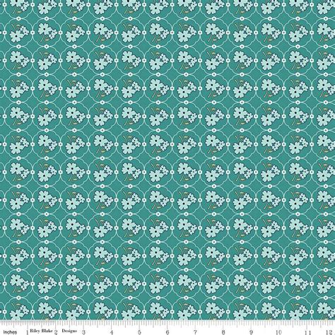 Fabric Bee Vintage By Lori Holt Cornelia Teal By The Yard The