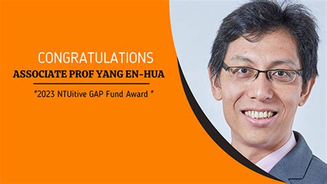 Congratulations To Associate Professor Yang En Hua On The Award Of
