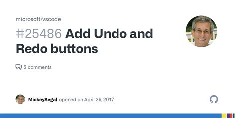 Add Undo And Redo Buttons Issue Microsoft Vscode Github