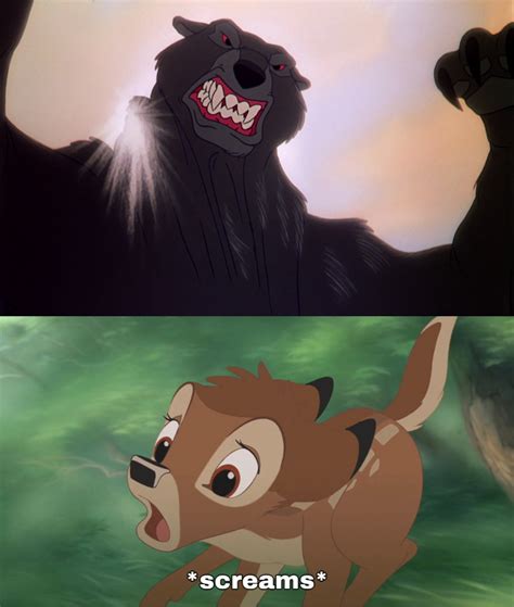 Bambi Is Scared Of The Bear By Sirjosh9 On Deviantart
