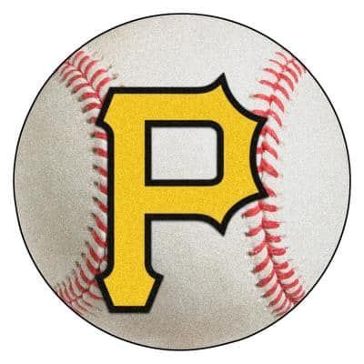 Fanmats Mlb Pittsburgh Pirates Photorealistic 27 In Round Baseball Mat