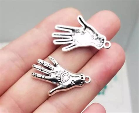 Mystic Hand Charms Palm Reader Charms Fortune Teller Charms Etsy