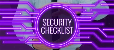 Inspiration Showing Sign Security Checklist Business Concept Protection Of Data And System