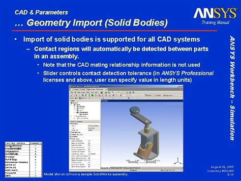 Chapter Nine Cad Parameters Cad Parameters Chapter Overview