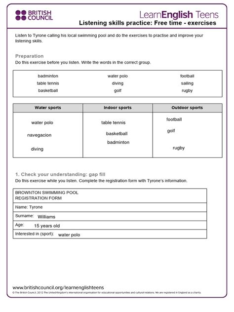 Listen Exercises Unit2 Pdf